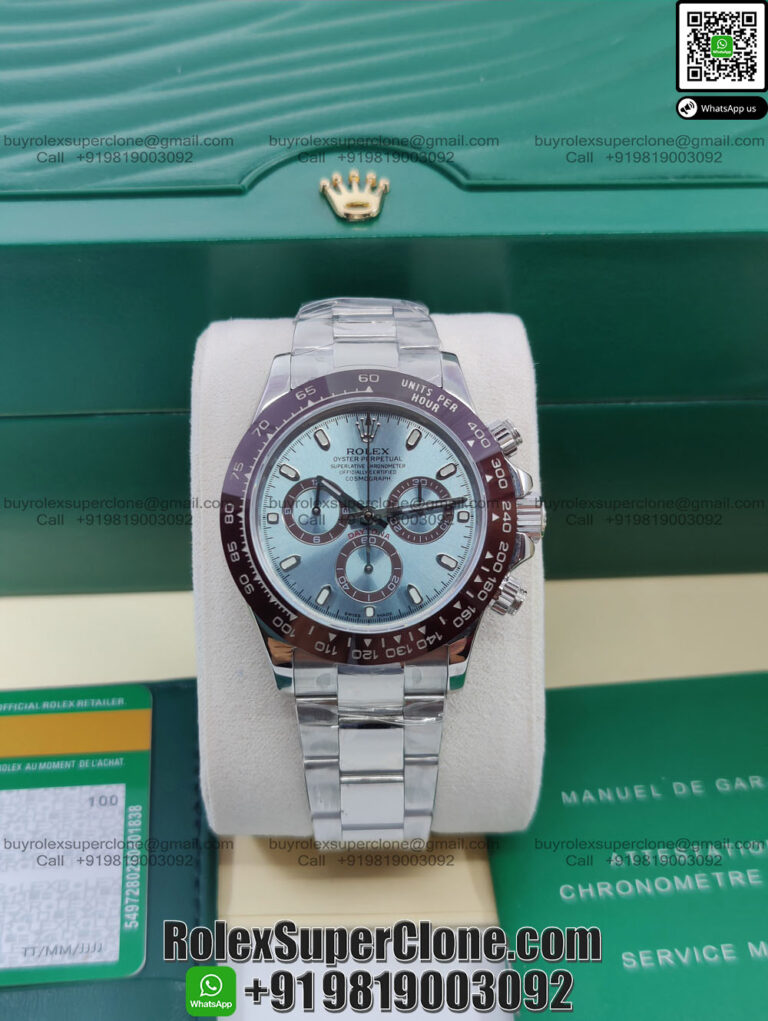Rolex Daytona Ice Blue Dial Super Clone Swiss Replica Watch 116506 Platinum